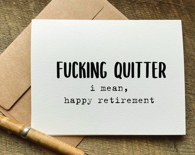 Handmade Retirement Greeting Card Business Card, Congratulations on ... Handmade Retirement Greeting Card Business Card, Congratulations on ...