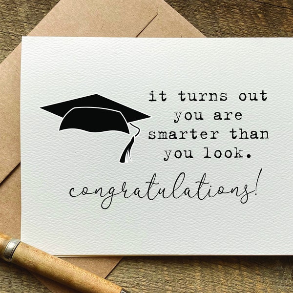 Funny Graduation Card - Etsy