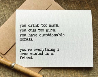 Happy 29th Birthday From Your 110 Lb Friend / Sarcastic Birthday Card ...