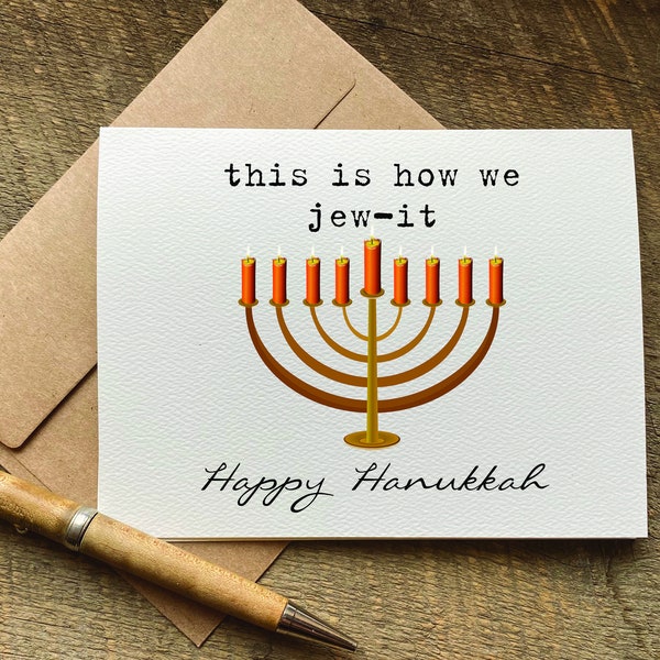 Funny Hanukkah Card - Etsy
