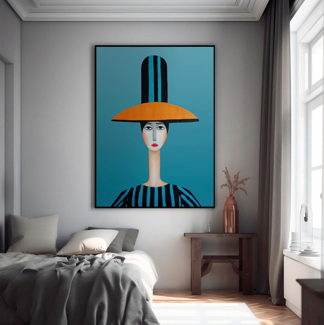 Long Neck Woman – Inspired Modigliani Artwork and Stylish Elegant ...