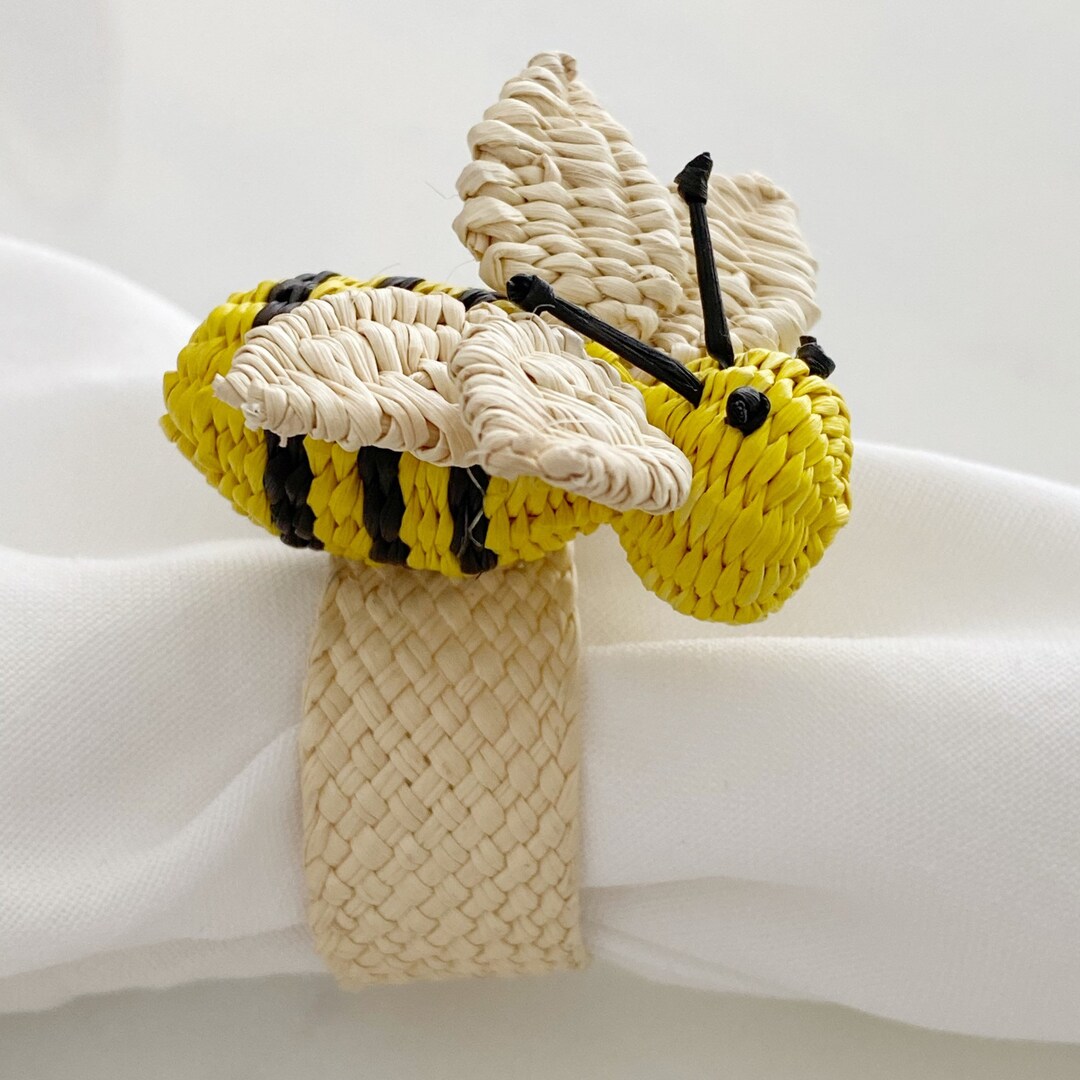 Cute Yellow Bee Napkin Ring - Etsy