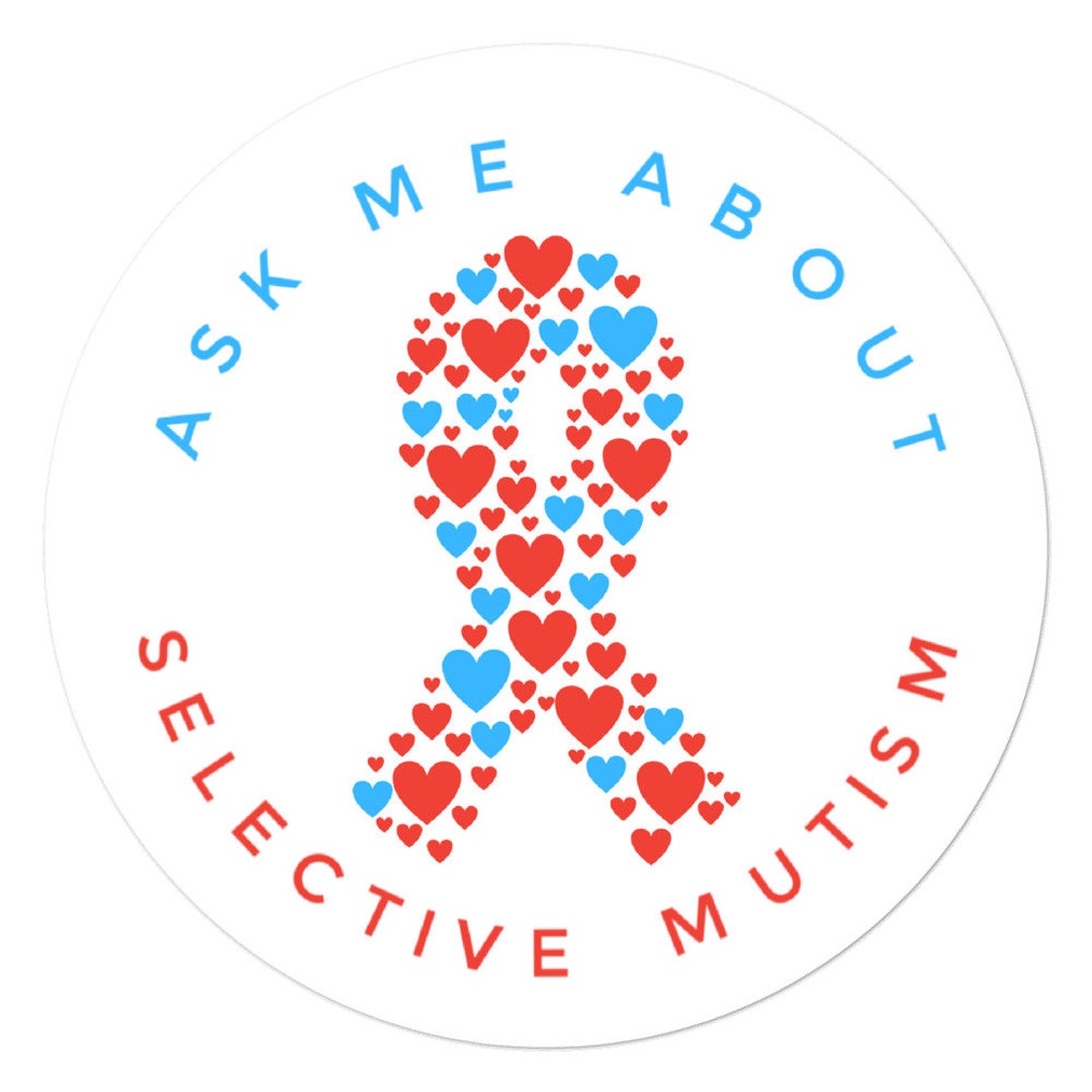 Ask Me About Selective Mutism Bubble-free Stickers Anxiety Awareness ...