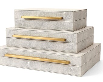 Leather Decorative Box - Etsy