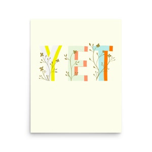 Growth Mindset Poster, Power of YET, Classroom Art, Classroom Decor ...