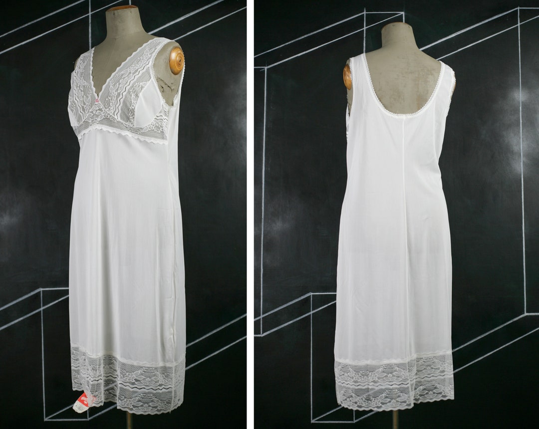 1978 Lingerie SLIP Lace White USSR Soviet NWT Deadstock - Etsy