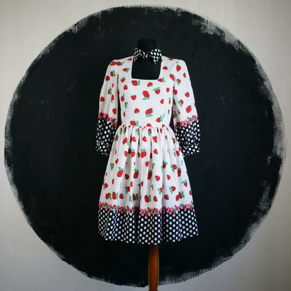 Strawberry Dress - Etsy