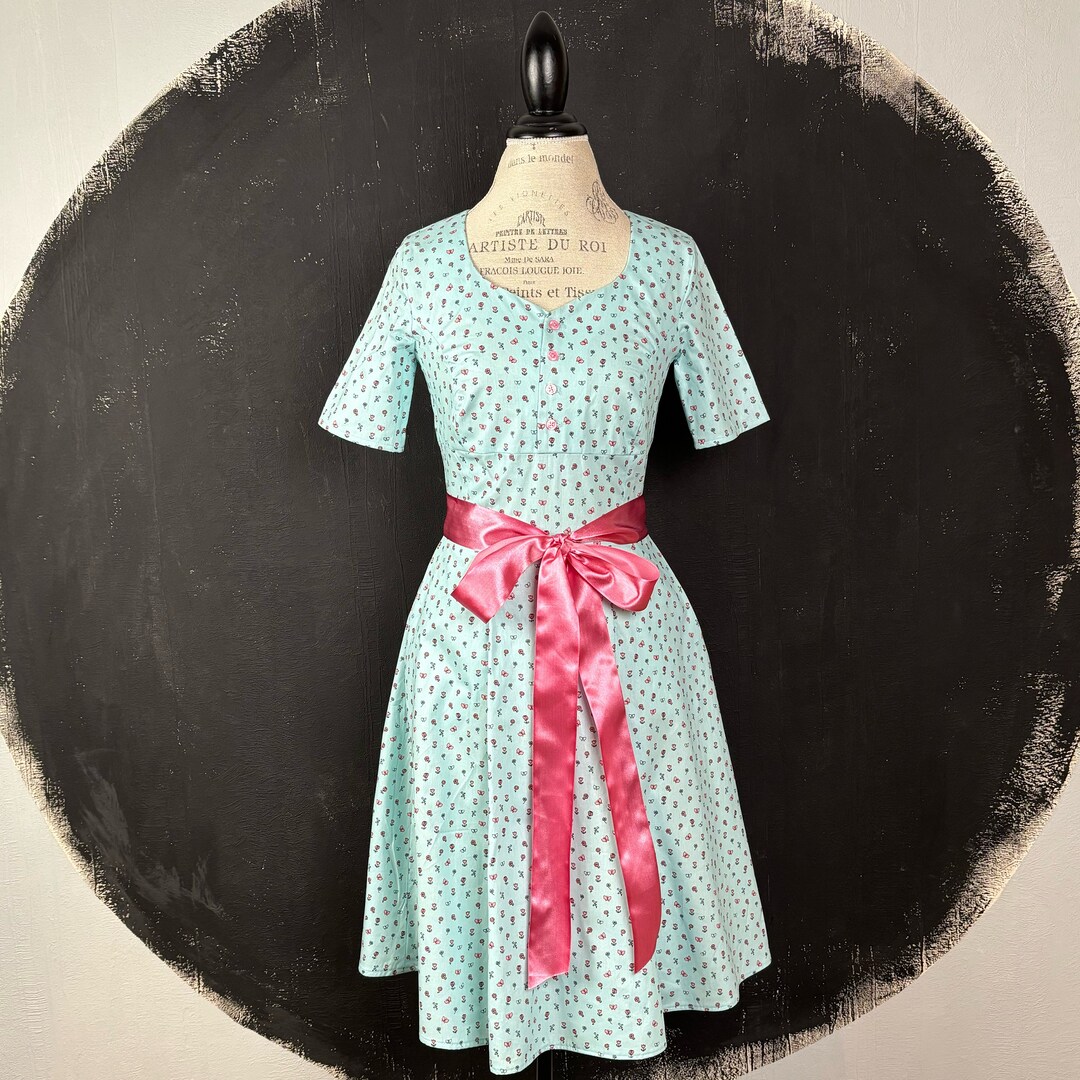 90s Princess Fairy Blue Butterfly Flower Pink Ribbon DRESS Vintage ...