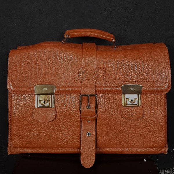 Brown Briefcase - Etsy