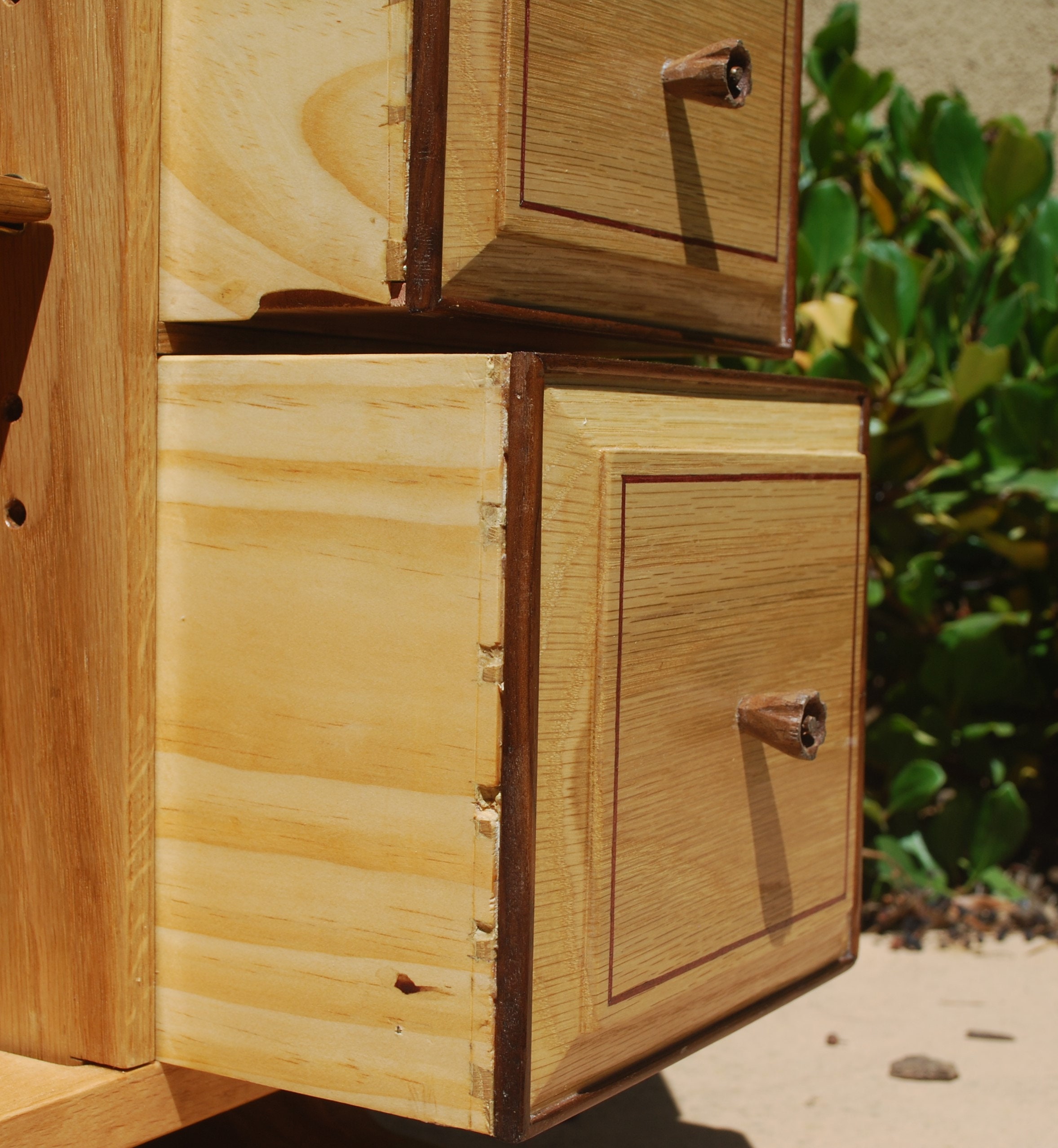 Solid Mid Century Modern, Craftsman Oak/walnut Display Cabinet ...