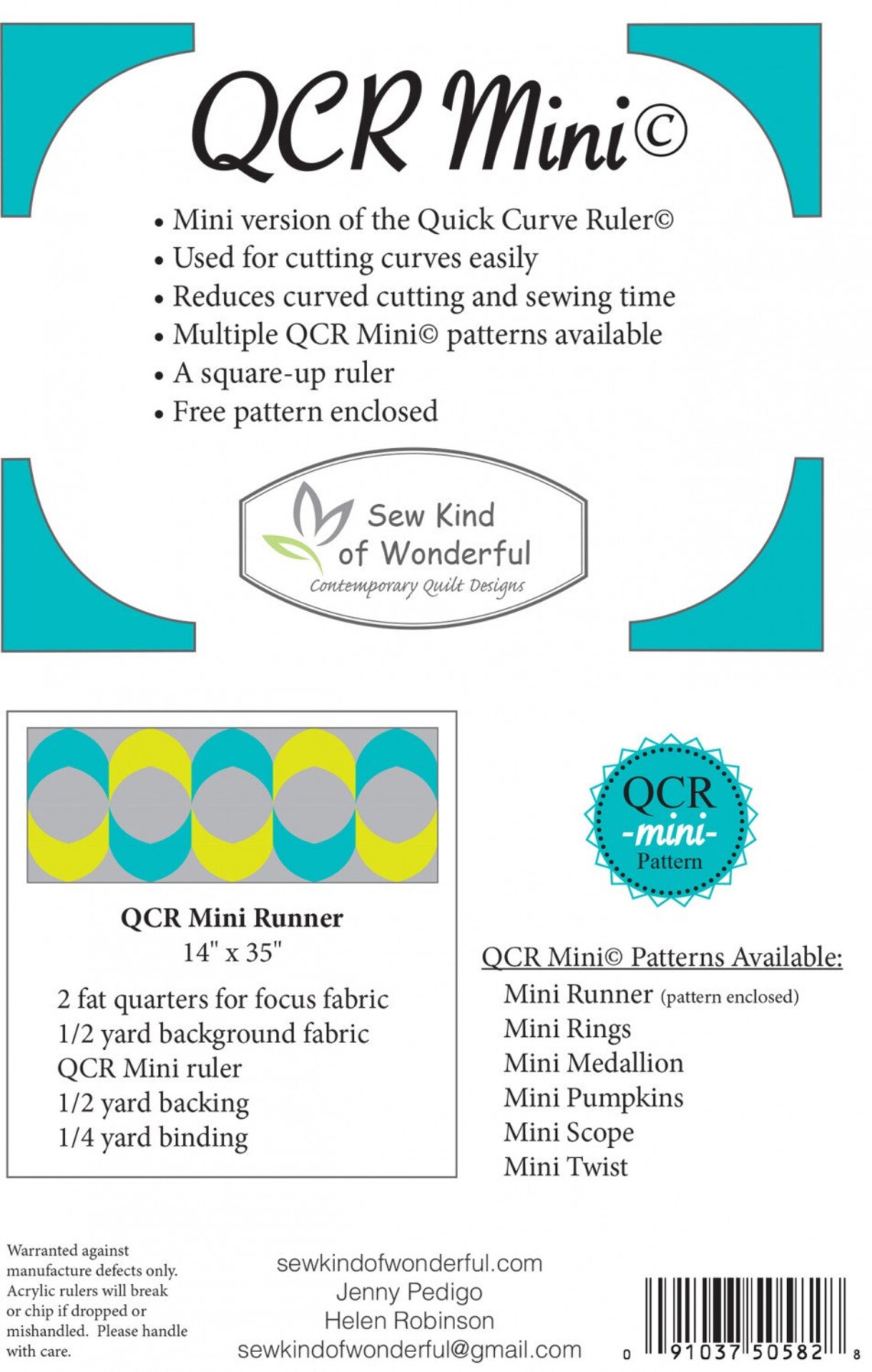 QCR: Quick Curve Mini Ruler by Sew Kind of Wonderful - Etsy