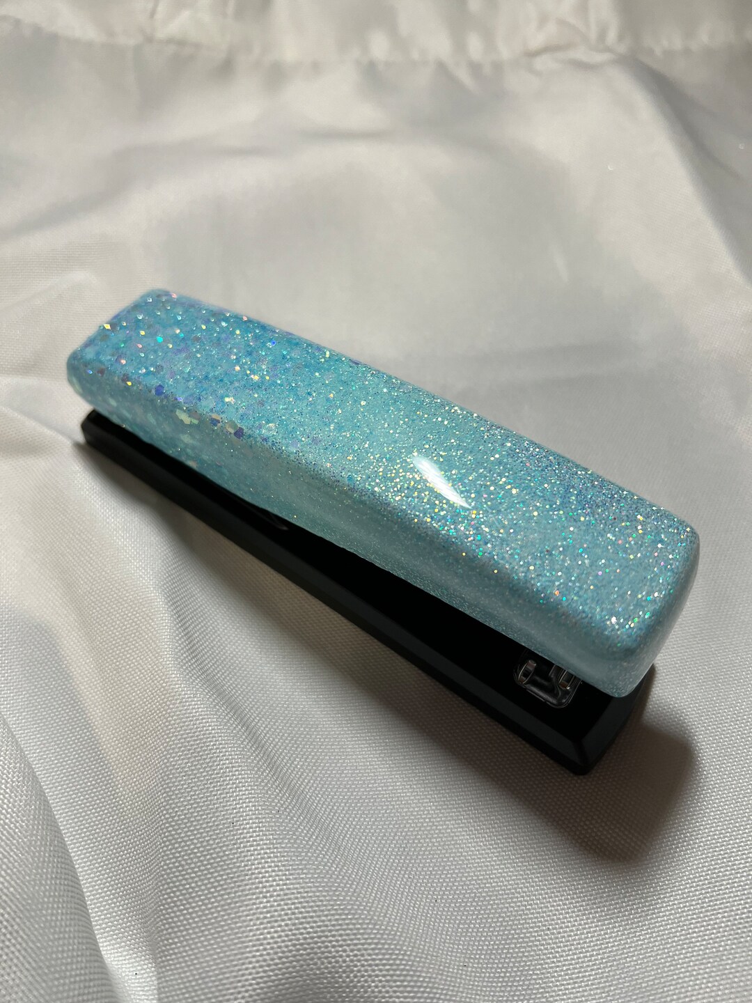 Resin Stapler/office/blue/ombre/epoxy/glitter - Etsy