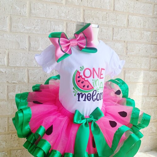 Watermelon Theme Letters One in a Melon First Birthday | Etsy