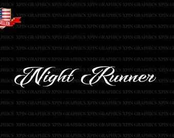 Night Runner Sticker | Etsy