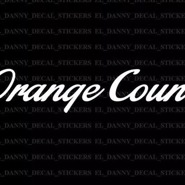 Orange County Sticker - Etsy