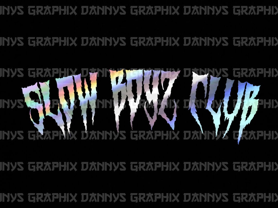 Holographic Slow Boyz Club Decal Stickers - Etsy