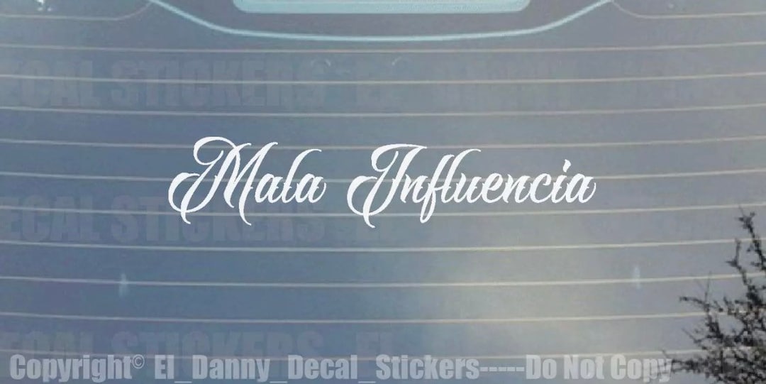 Mala Influencia Decal Sticker - Etsy