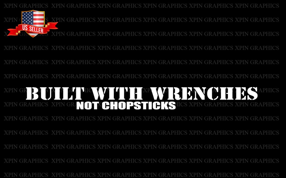 2x Built With Wrenches Decal Stickers - Etsy
