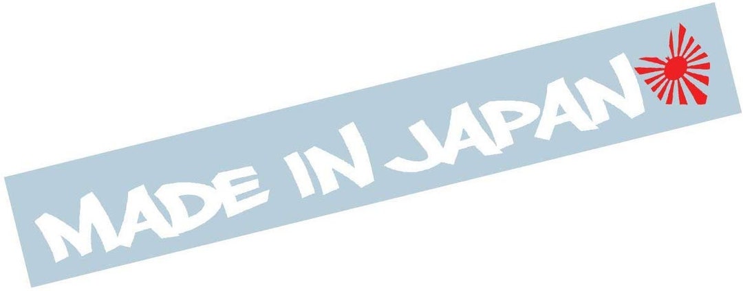 2x Made in Japan Red Flag Japanese Windshield Decal Stickers - Etsy