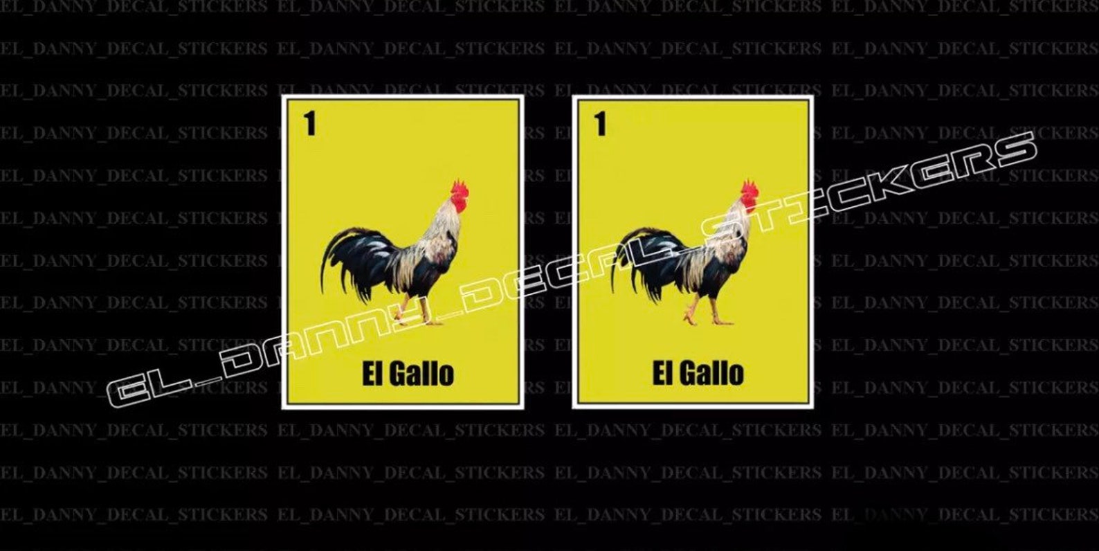 1x El Gallo Loteria Printed Decal Sticker For Car/Truck MX | Etsy