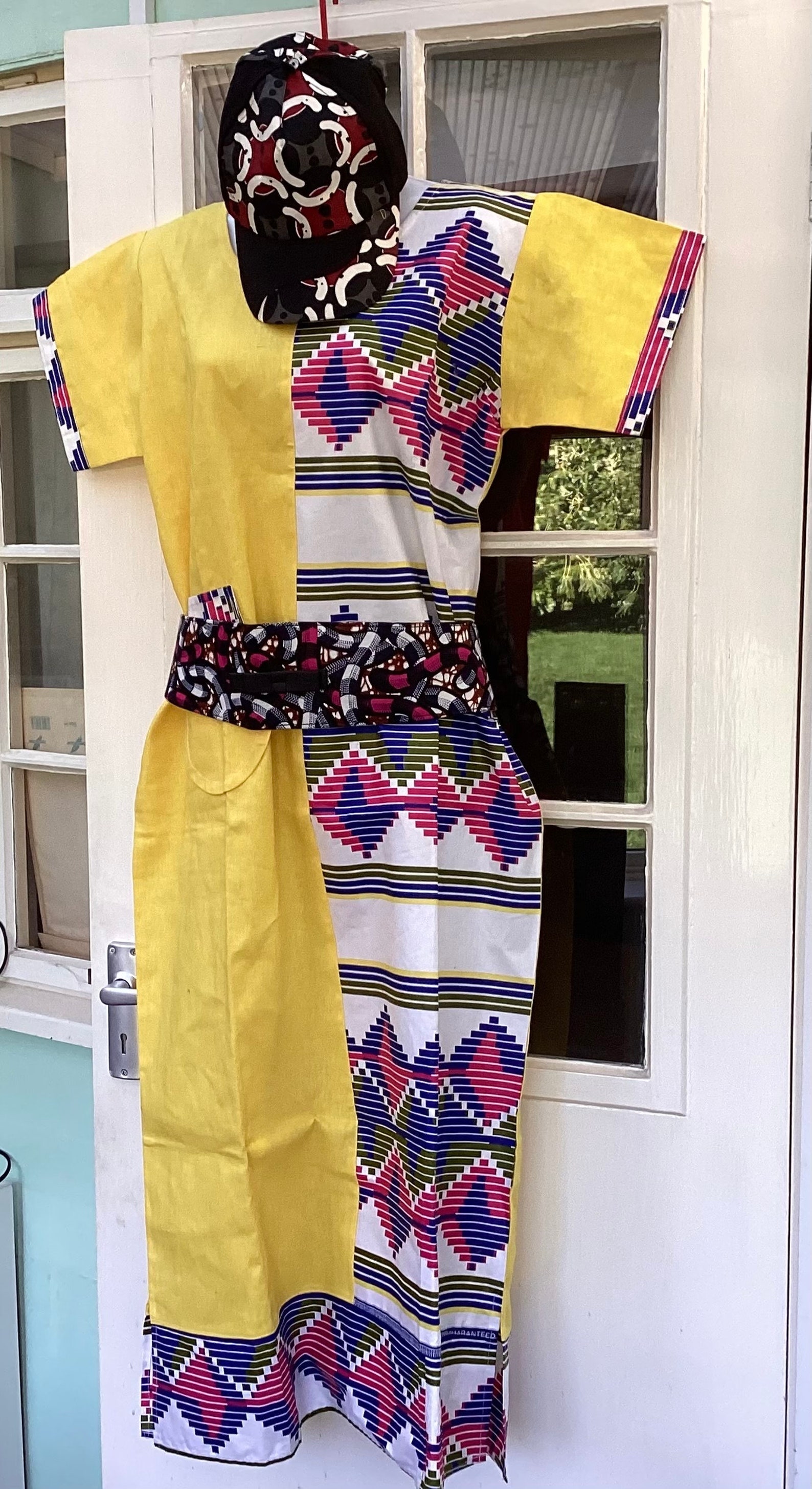 Kaftan / Caftan 100% Linen Assorted With Ankara Fabric up to Size 18 - Etsy