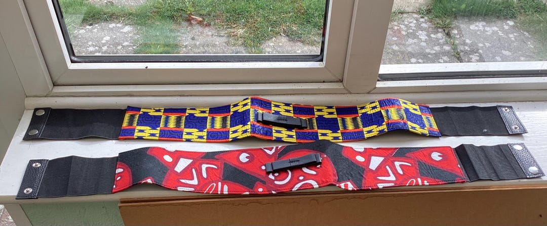 African Print Kente Belt, African Print Patchwork Belts With Back ...