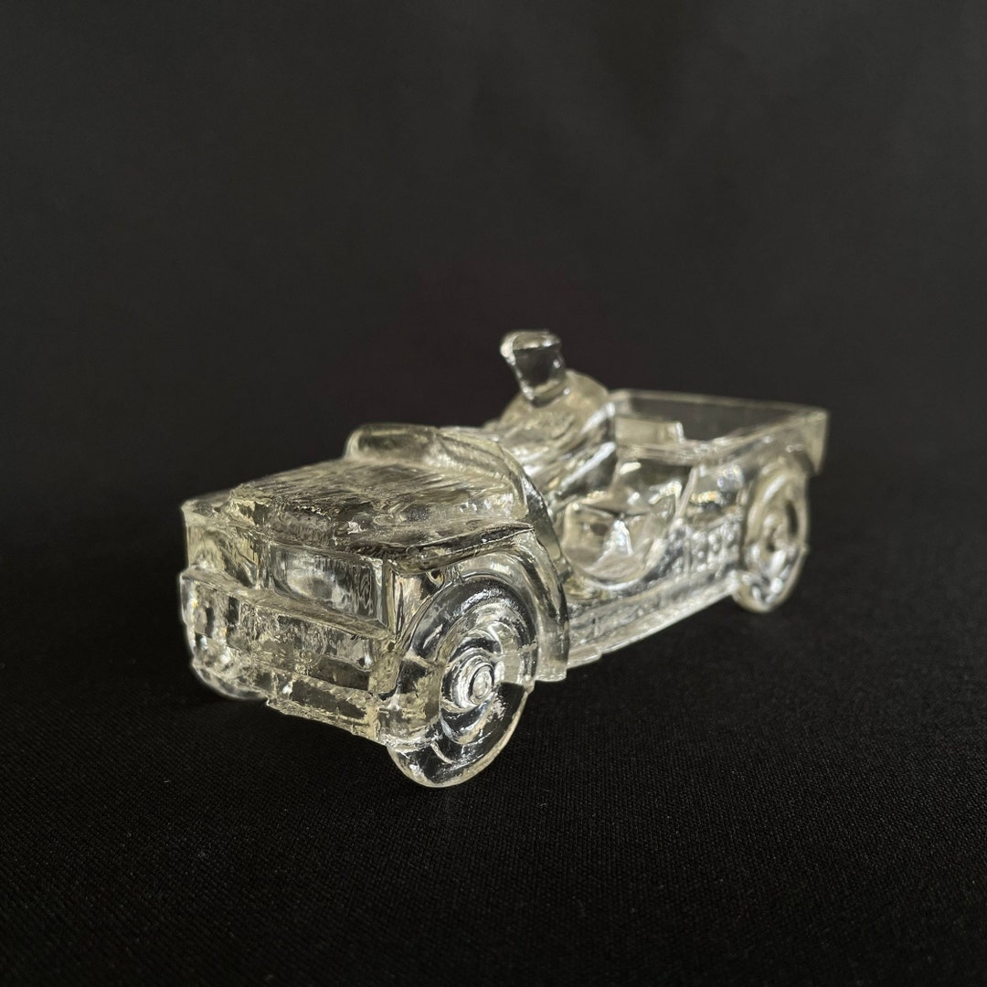 Vintage Jeannette Glass Willy's Jeep Candy Container for J. H ...