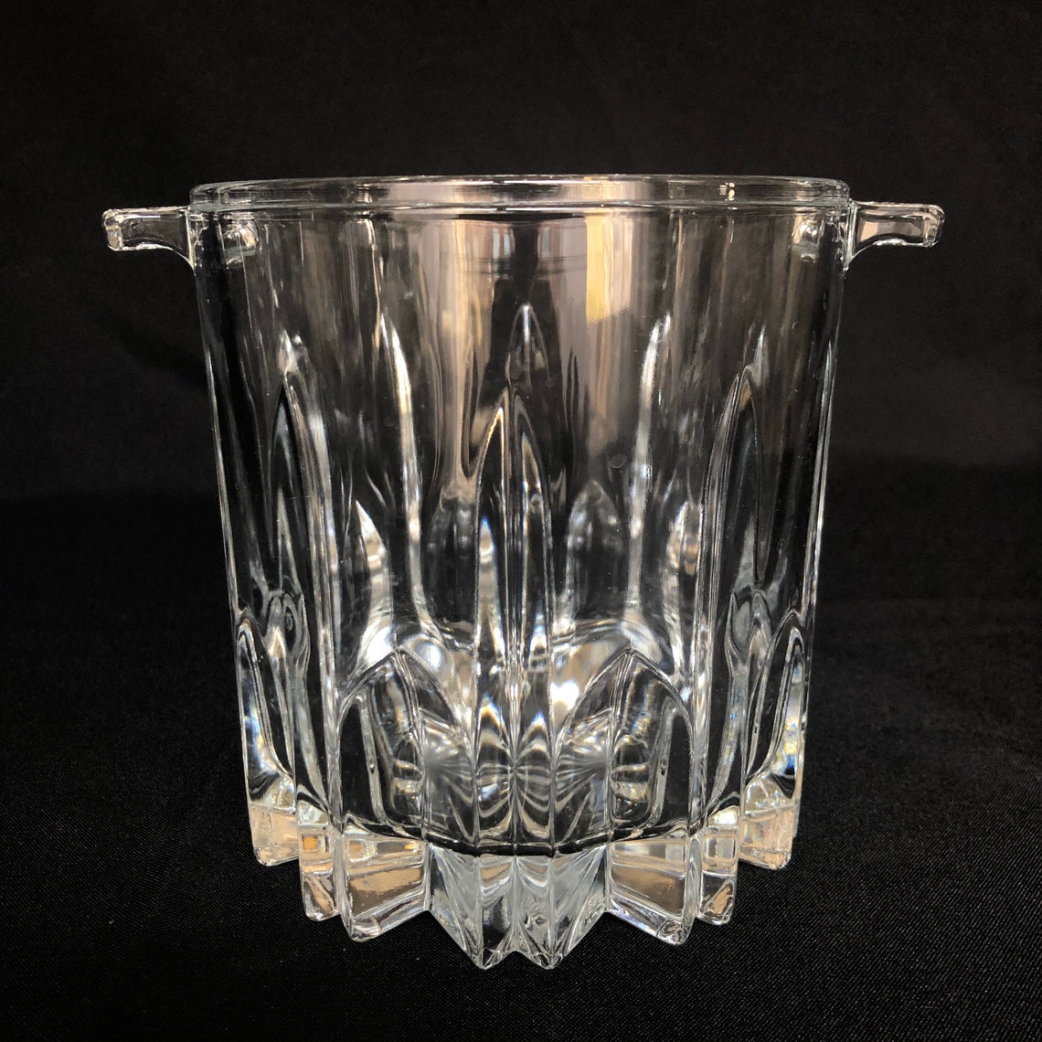Vintage Crystal or Cut Glass Ice Bucket - Etsy