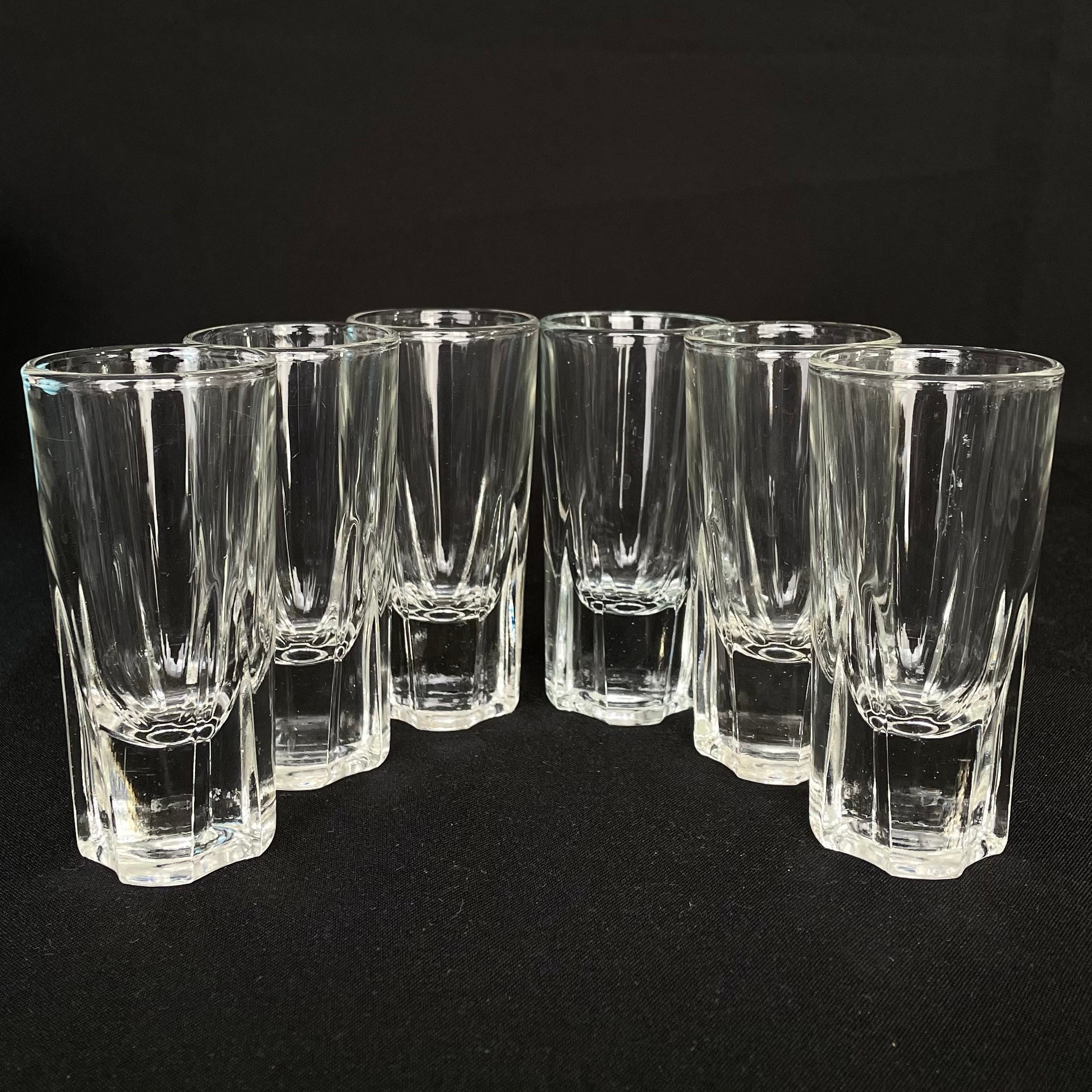 Set of 6 Handsome Italian 2oz Shot Glass - Vintage Barware - Etsy