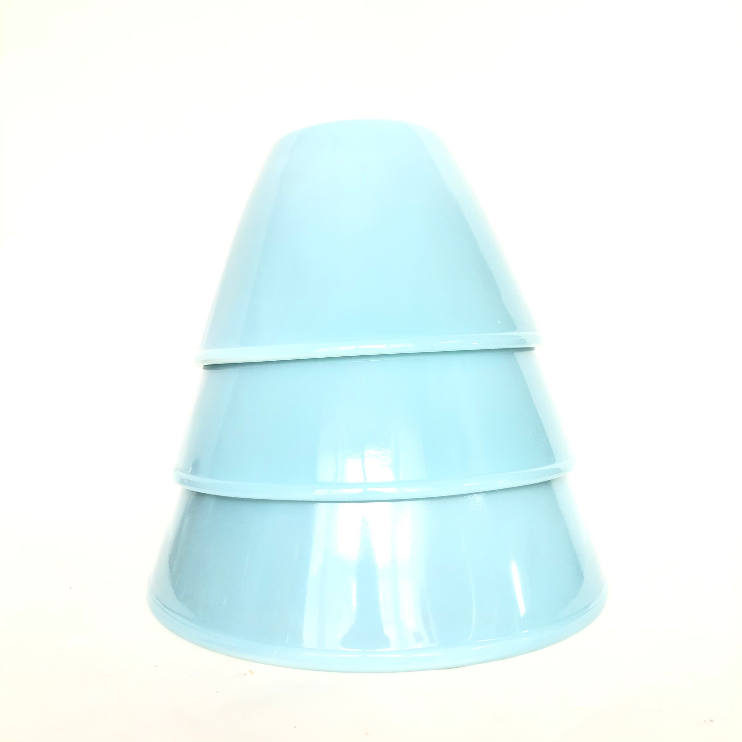 RARE Vintage Delphite Blue Glass Set of 3 Fire King Splash | Etsy