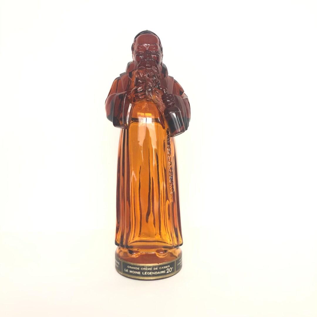INCREDIBLE Antique Monk Decanter - Amber Glass Figural Bottle - Grande ...