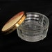 Vintage Art Deco Glass Round Powder Box With Lid - Etsy