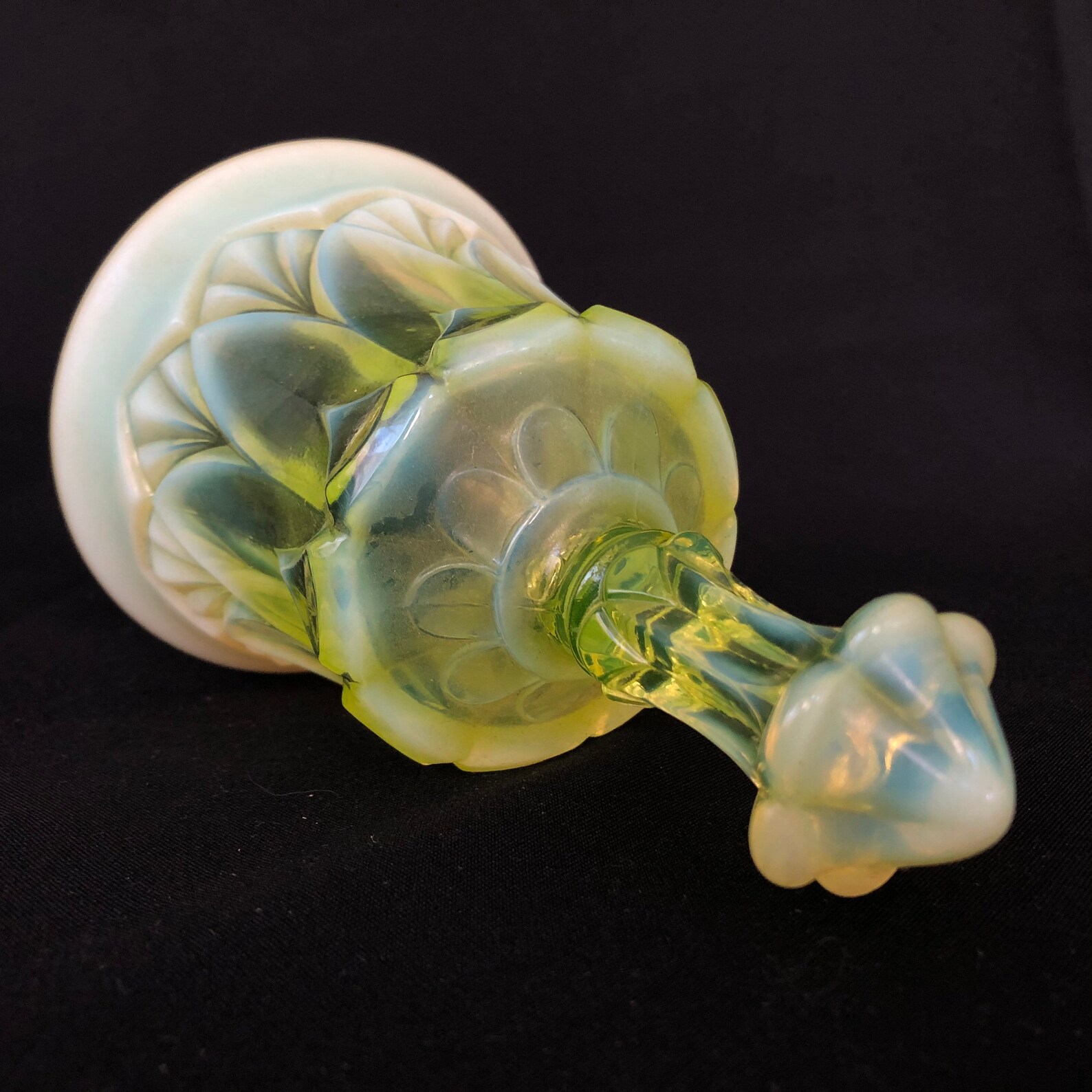 RARE Vintage Fenton Vaseline Glass Uranium Glass Bell | Etsy