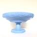 RARE Incredible Antique Delphite Blue Glass Pedestal Bowl Footed Dish ...