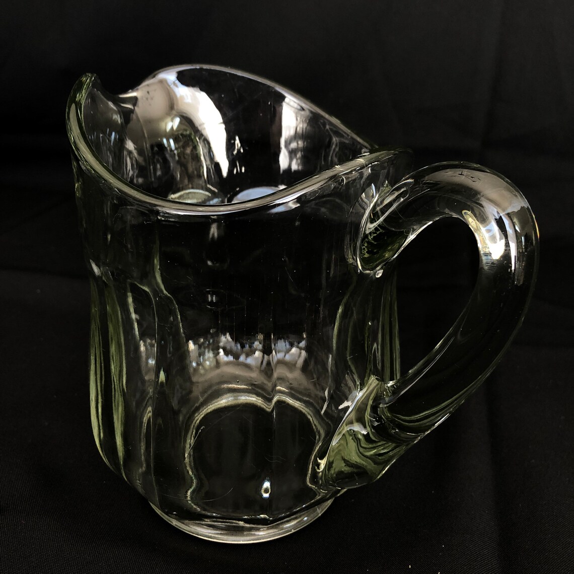 Vintage 32oz Pressed Glass Pitcher | Etsy