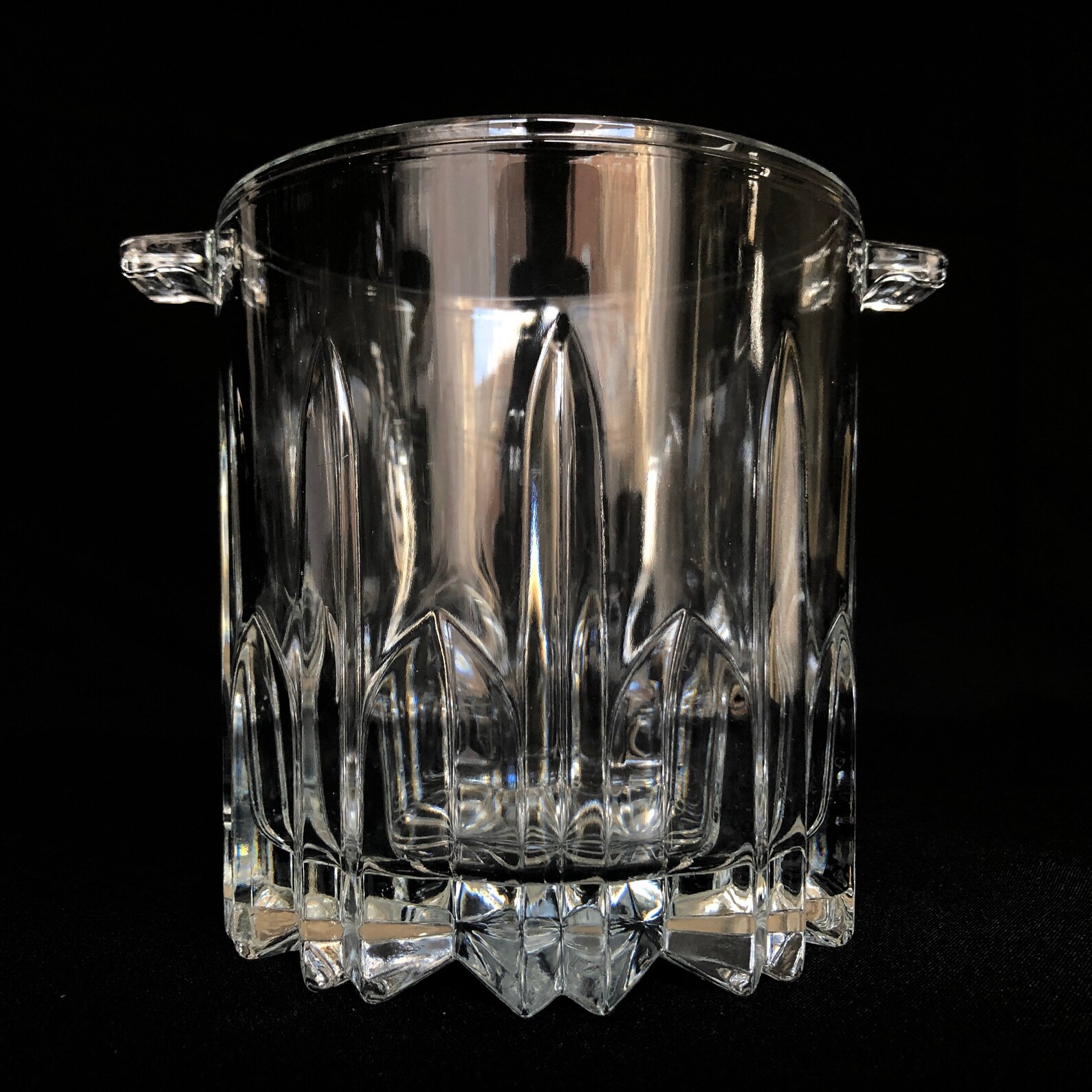 Vintage Crystal or Cut Glass Ice Bucket - Etsy