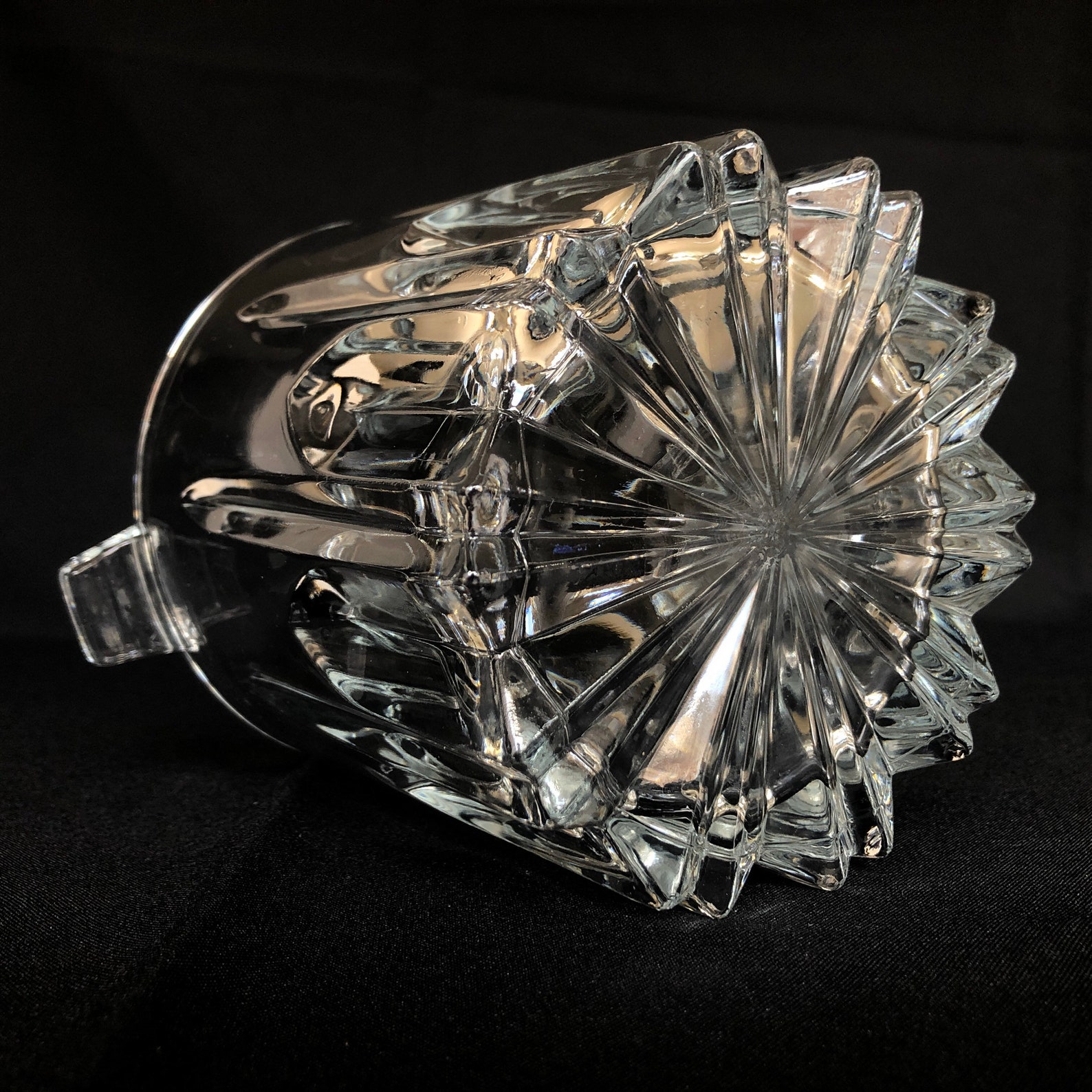 Vintage Crystal or Cut Glass Ice Bucket - Etsy