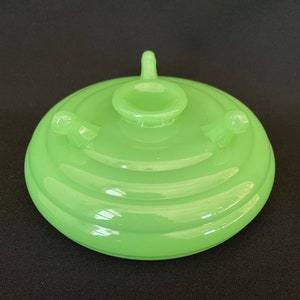 RARE Antique FENTON Jadeite Bowl Three Footed Jadeite Dish - Etsy