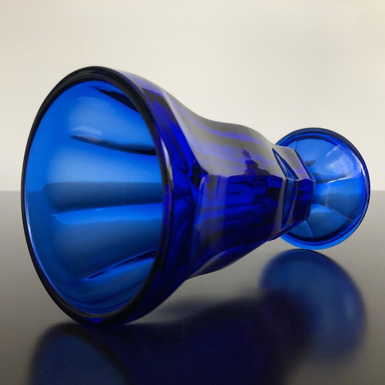 Set of 4 Vintage Cobalt Blue Glass Parfait/malt Glasses by - Etsy