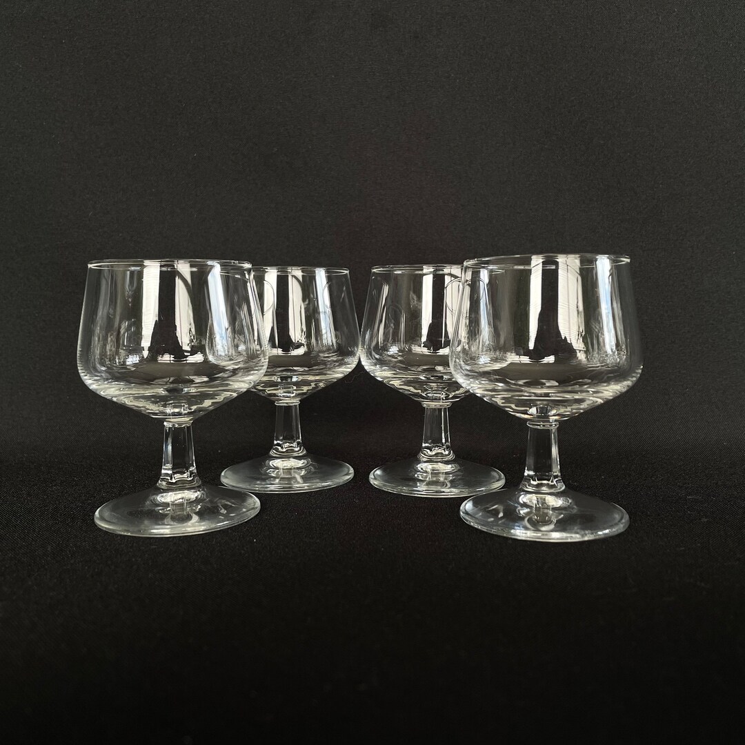 Set of 4 Vintage 2.5oz Little Snifter/coupe Style Stemmed Liqueur ...