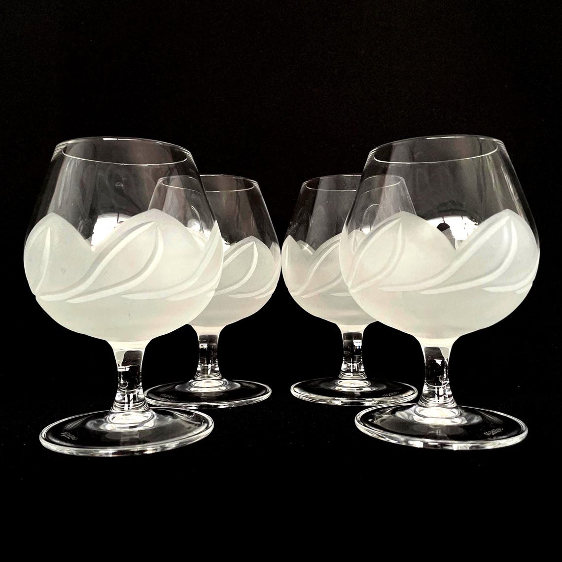 Vintage JG Durand Crystal Snifters - FLORENCE, Set of 4 - Etsy