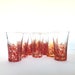 Vintage Red Flared Shot Glasses Set – Retro Barware, Set of 8 - Etsy