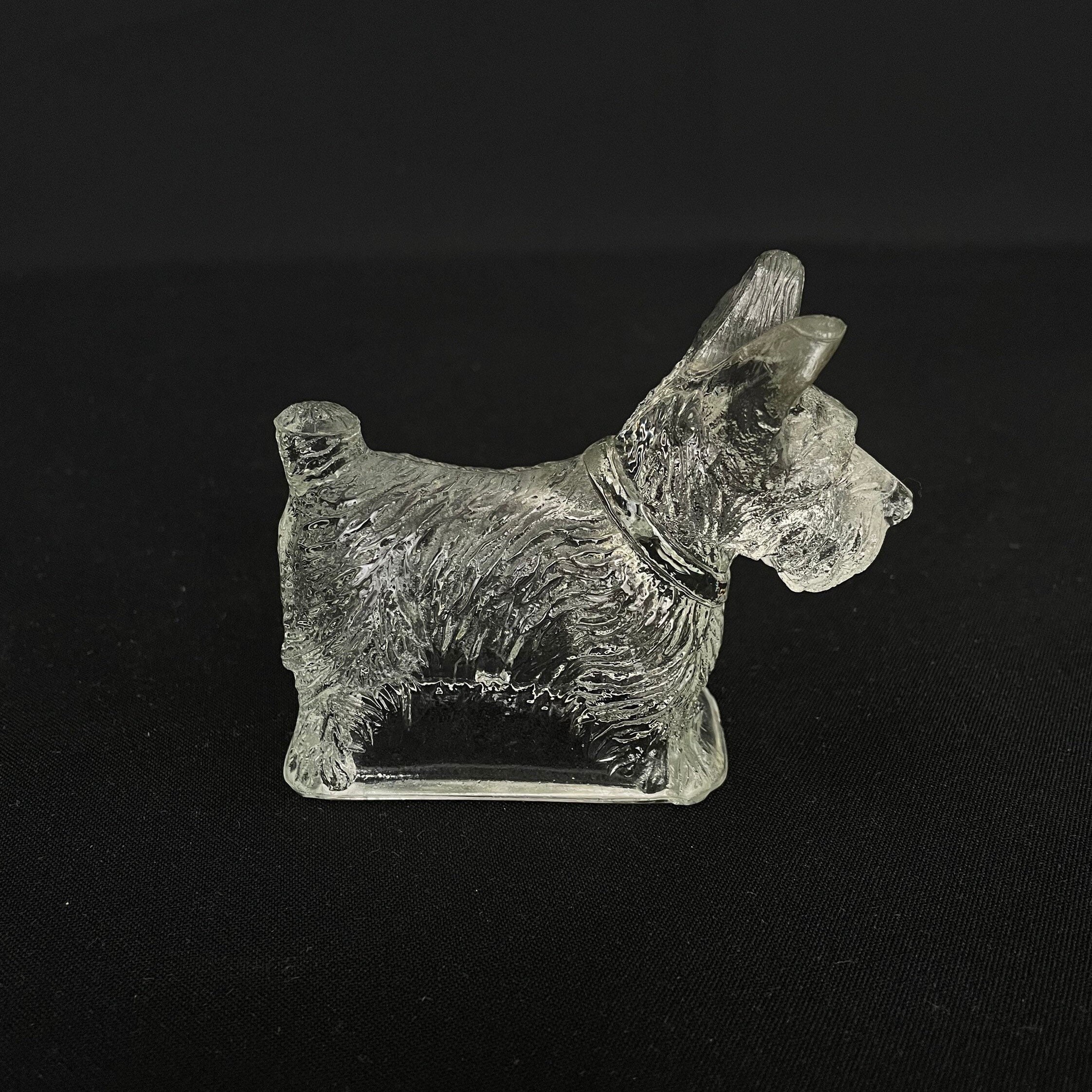 Vintage Federal Glass Scottie Dog Figural Glass Animal - Etsy