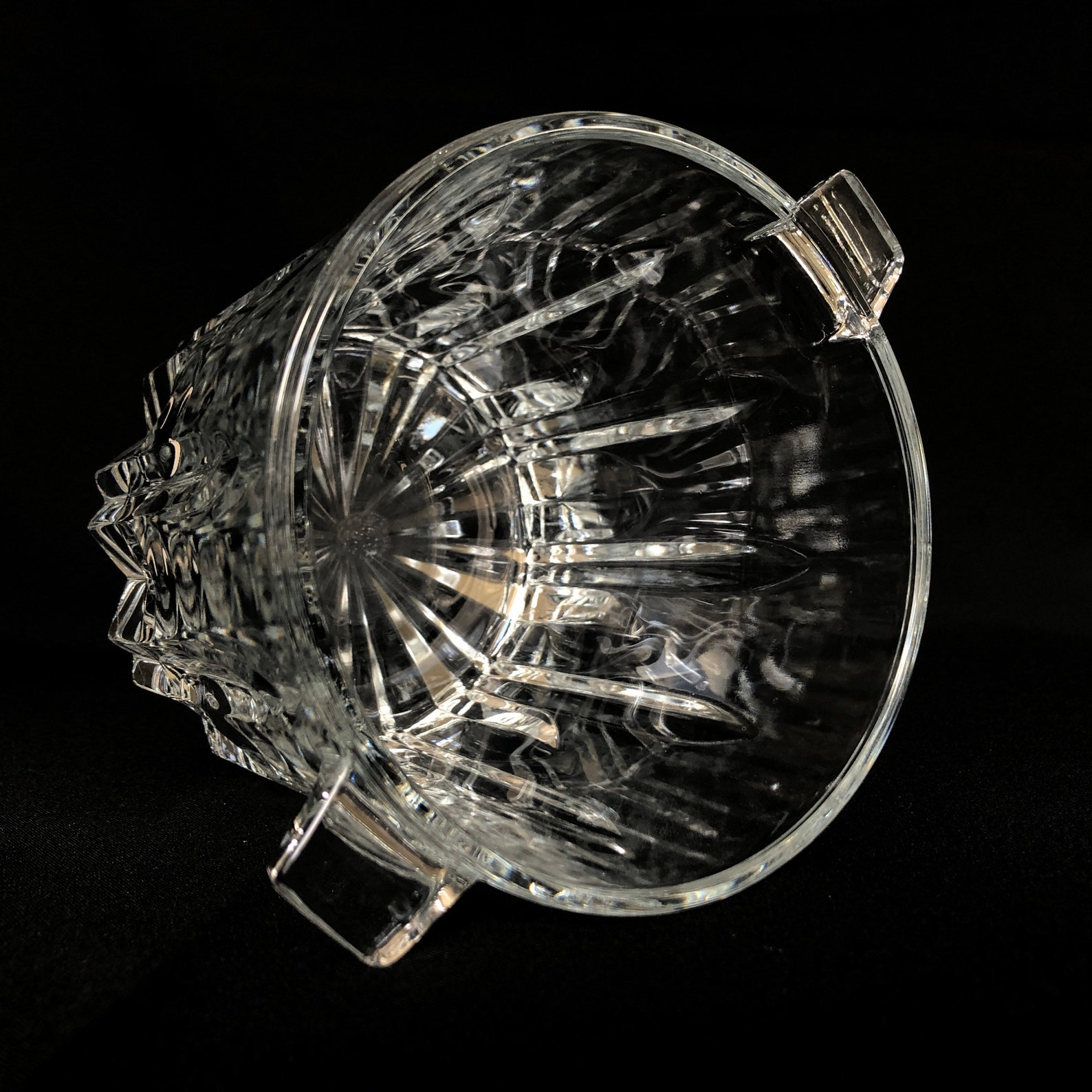 Vintage Crystal or Cut Glass Ice Bucket - Etsy