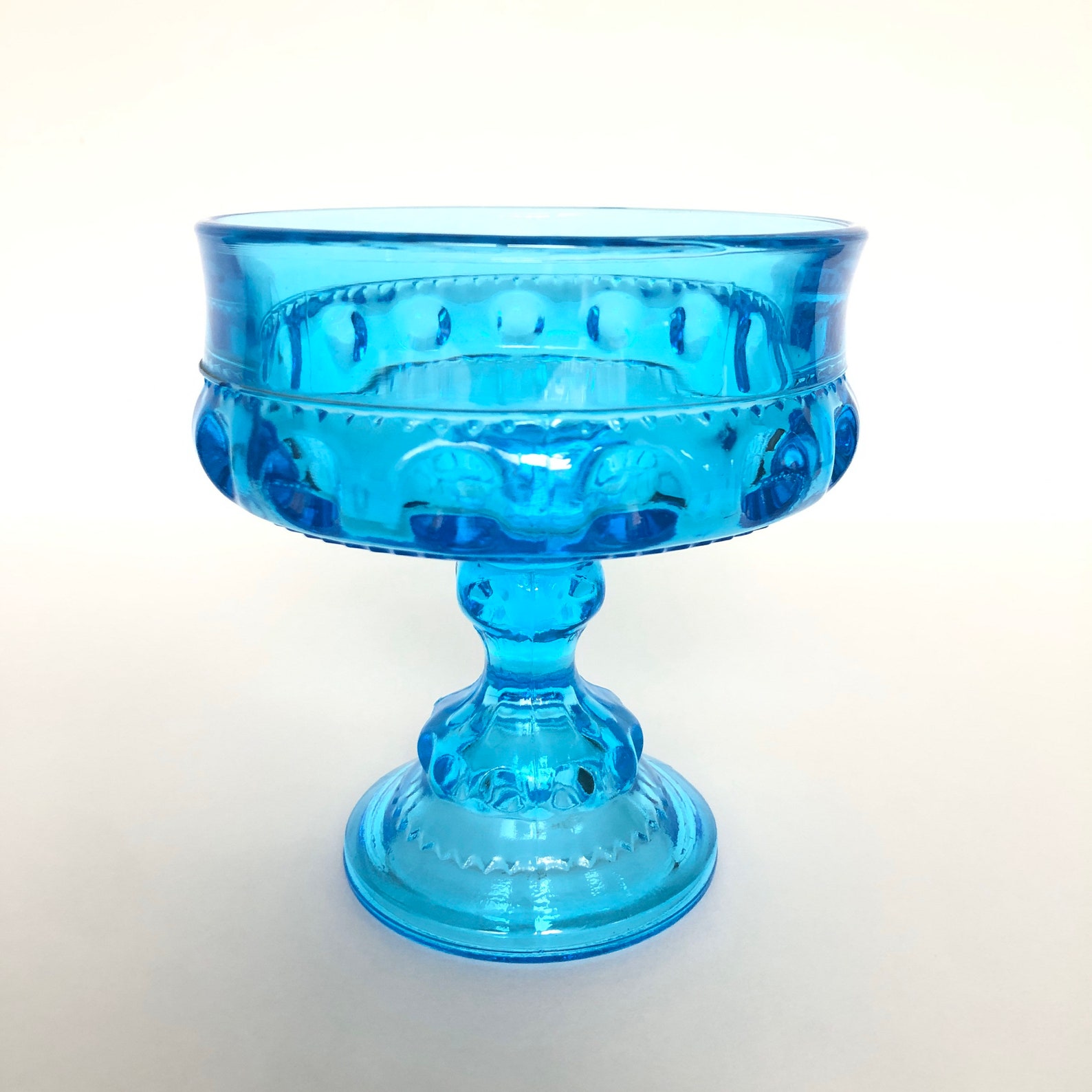 Vintage Colony Glass Co.'s Laser Blue King's Crown | Etsy