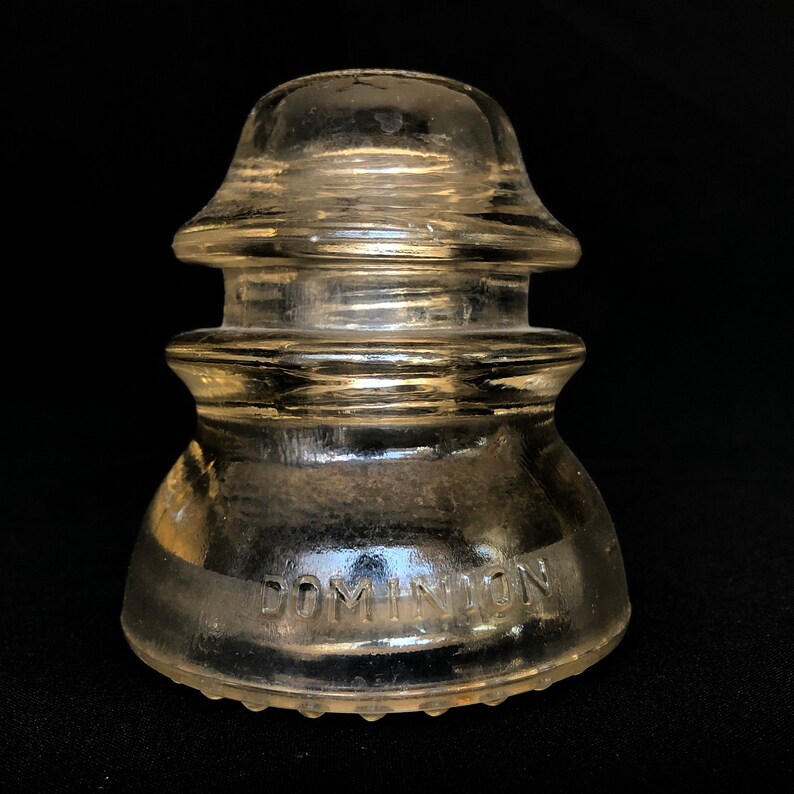 Three Vintage Glass DOMINION Insulators 42 - Etsy