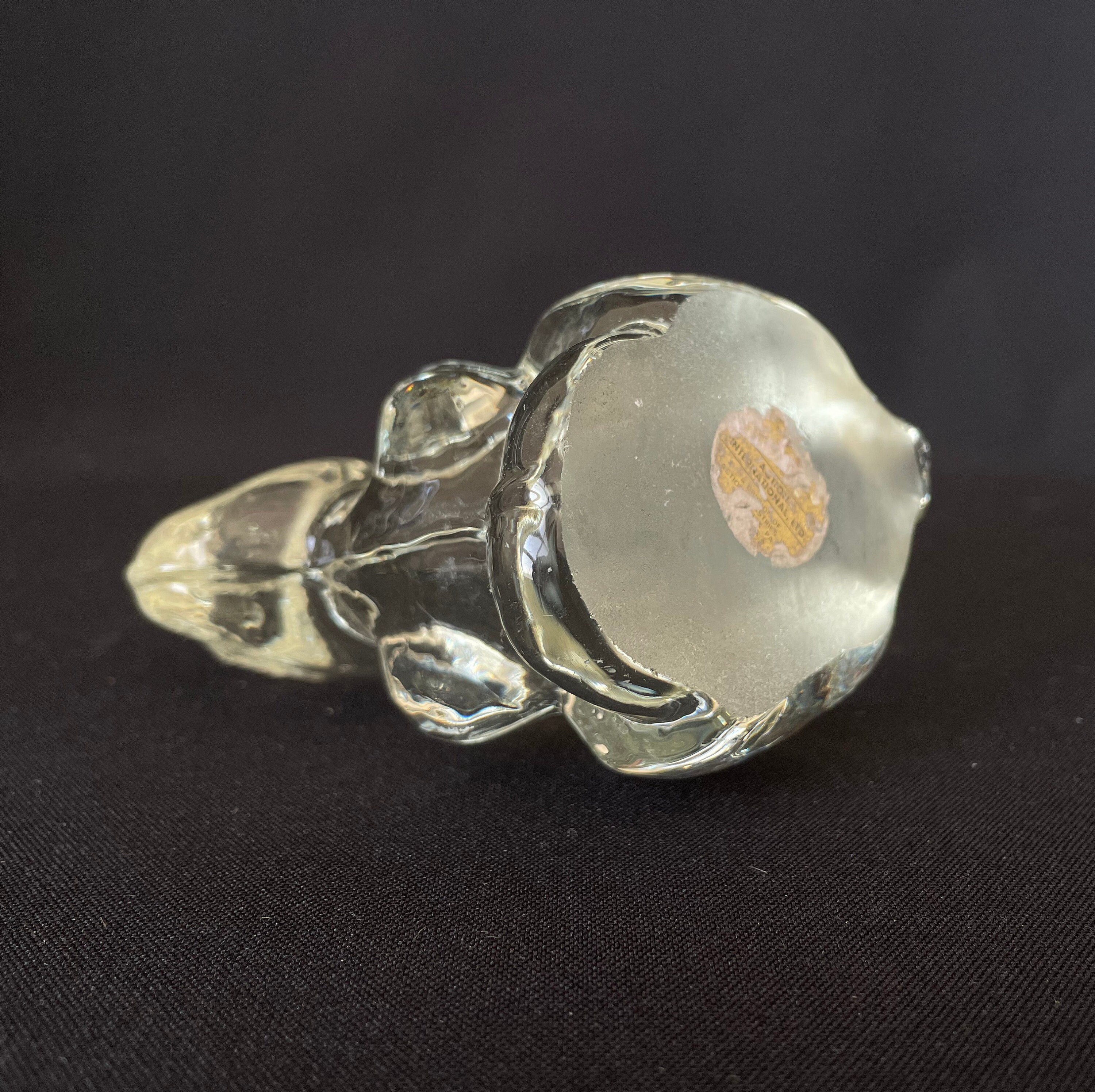 Vintage Clear Glass Bunny Rabbit Paperweight Figurine - Etsy
