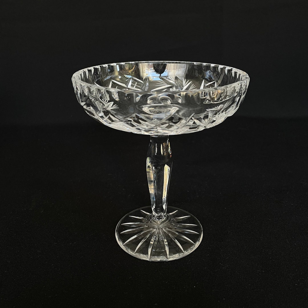 Lovely Vintage Pineapple Crystal Compote Stemmed Bowl Pedestal Dish - Etsy