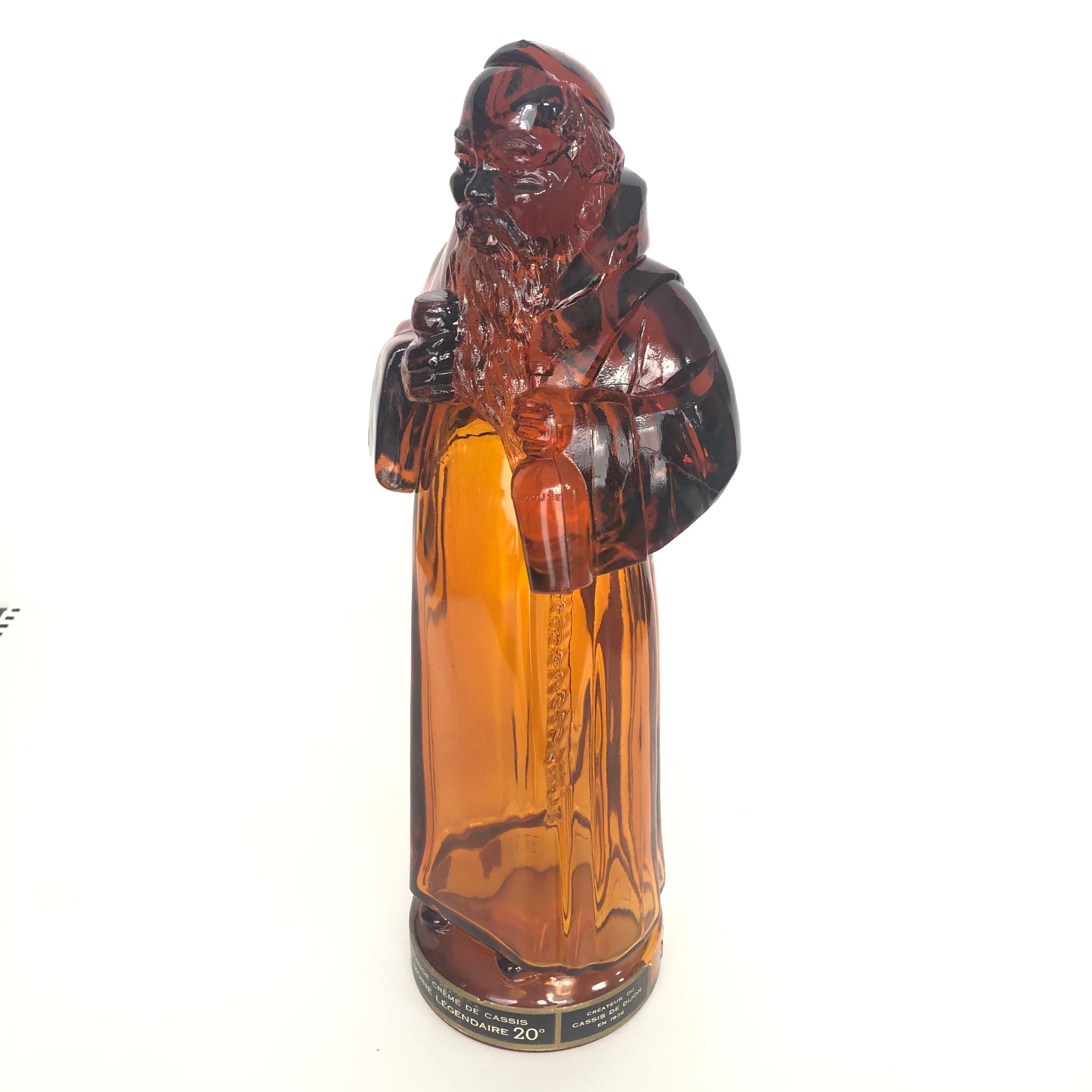 INCREDIBLE Antique Monk Decanter - Amber Glass Figural Bottle - Grande ...
