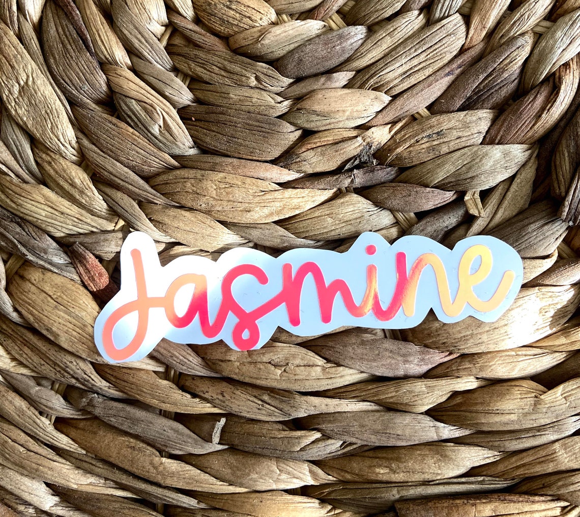 Kate Font Vinyl Name Decal Holographic Decal Name Decal | Etsy